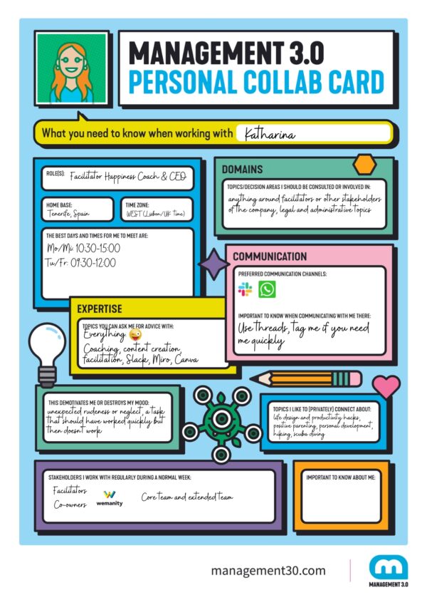 Personal Collab Cards – Manual for Working with Me | Management 3.0
