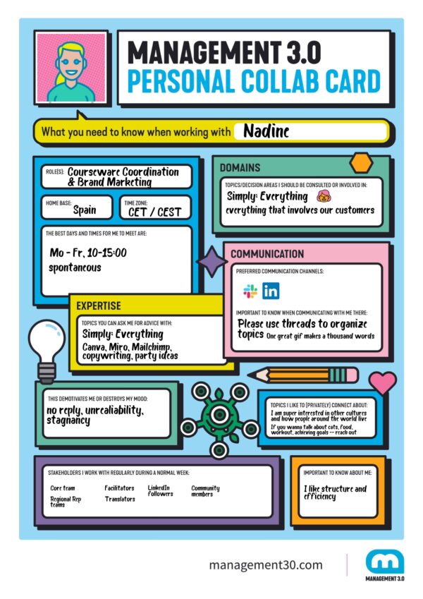 Personal Collab Cards – Manual for Working with Me | Management 3.0