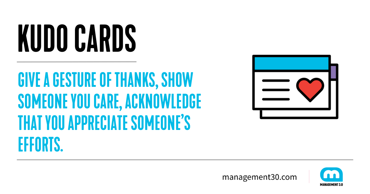 Kudo Box & Kudo Cards Nurture Intrinsic Motivation - Management 3.0 Practice