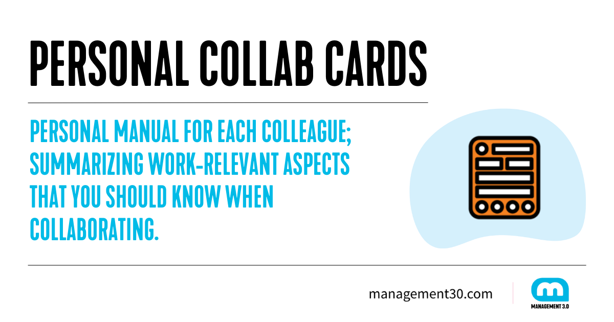 Personal Collab Cards – Manual for Working with Me | Management 3.0