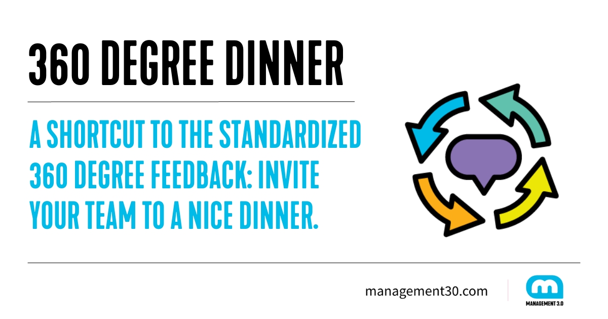 360 Degree Dinner: A Management 3.0 Feedback Practice