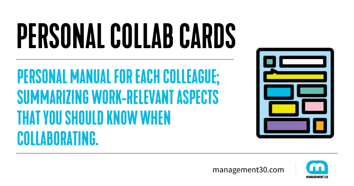 Personal Collab Cards – Manual for Working with Me | Management 3.0