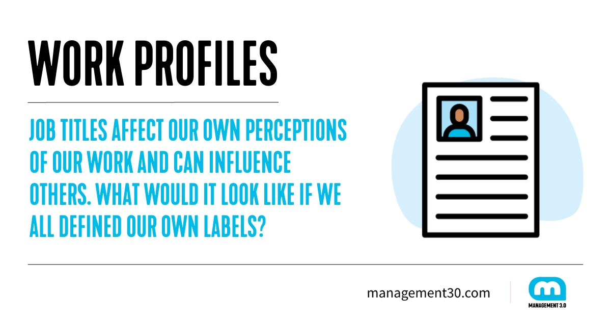 Work Profiles & Job Titles better practice with Management 3.0